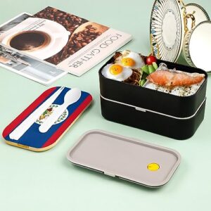 Flag of Belize Bento Box for Adult Lunch Box Containers with 2 Compartments Large Capacity for Camping Work Office