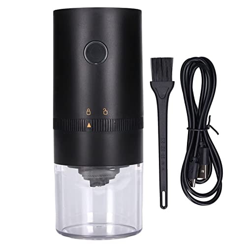 Coffee Grinder, Portable Electric Coffee Grinder for Office and Home, Electric Grinder for Coffee Beans, Peanut, Beans, Spice, Nuts (Black)