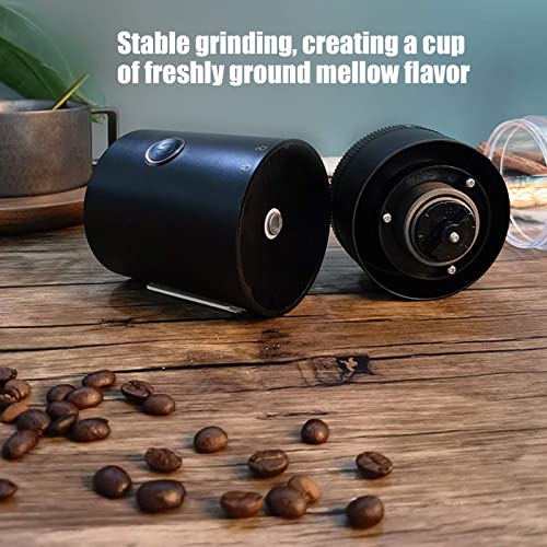 Coffee Grinder, Portable Electric Coffee Grinder for Office and Home, Electric Grinder for Coffee Beans, Peanut, Beans, Spice, Nuts (Black)