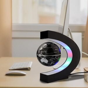 Magnetic Levitation Globe Maglev Led Black Gift Decor Map Lights Earth Planet Earth Planet Furnishings Geographic Globes