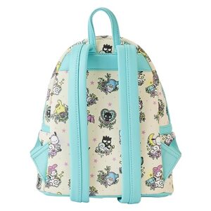 Loungefly Sanrio Hello Kitty Tattoo All Over Print Womens Double Strap Shoulder Bag Purse