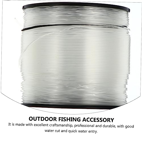 CLISPEED 2 Sets Nylon Fishing line Aluminum Parts Clear monofilament Thread Nylon Fishing Thread monofilament Fishing line Fishing Strap Nylon Wire Fishing Supplies Monocular White Conduit