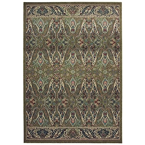 Style Haven Rosemond Updated Classic Oriental Dense Pile Area Rug 5'3" x 7'6" 5' x 8' Indoor Living Room, Bedroom, Dining Room Blue Traditional