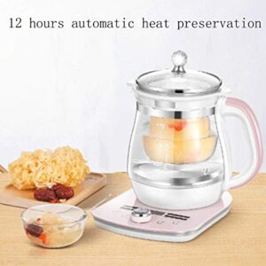 Electric Kettle, Multi-Function Teapot,Kettle, Temperature Control Kettle, Health Kettle, Automatic Thickened Glass Teapot Stainless Steel Heating Base Kettle (Color : B, Size : A)