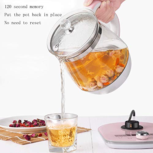 Electric Kettle, Multi-Function Teapot,Kettle, Temperature Control Kettle, Health Kettle, Automatic Thickened Glass Teapot Stainless Steel Heating Base Kettle (Color : B, Size : A)