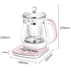 Electric Kettle, Multi-Function Teapot,Kettle, Temperature Control Kettle, Health Kettle, Automatic Thickened Glass Teapot Stainless Steel Heating Base Kettle (Color : B, Size : A)