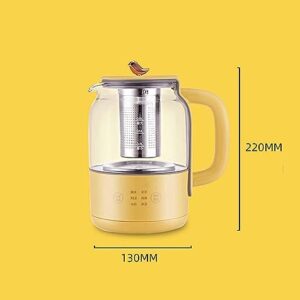 New Health Pot Household Multifunctional Glass Kettle Electric Tea Pot Hot Water Dispensers Electric Kettle Flower Teapot Automatic Electric Stew Bird's Nest Pot 800Ml B,800Ml (Color : A, Size : 800