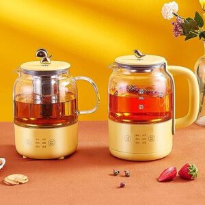 New Health Pot Household Multifunctional Glass Kettle Electric Tea Pot Hot Water Dispensers Electric Kettle Flower Teapot Automatic Electric Stew Bird's Nest Pot 800Ml B,800Ml (Color : A, Size : 800