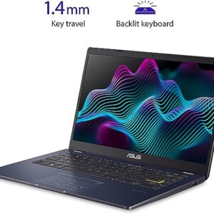 ASUS VivoBook L410MA in Star Black Intel Celeron up to 2.8GHz 14in FHD Intel UHD Graphics 4GB RAM 128GB SSD HDMI Web Cam Win 11 (L410MA – Renewed)