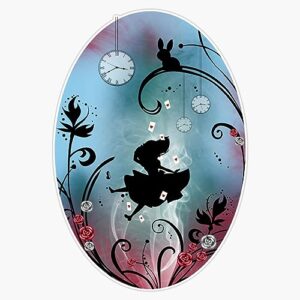 magnet alice in wonderland - rosebush vinyl decal magnetic sticker 5"