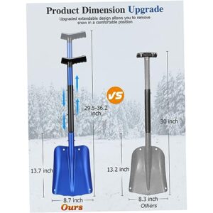 GANAZONO Snow Shovel Sand Shovel Emergency Shovel Metals Multifunctional Digging Shovel Mud Shovel Snow Remover Windshield ice Scraper Outdoor Shovels car Snow Guasha Window Scraper