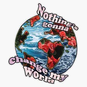 nothing's gonna change my world - beatles - sticker vinyl waterproof sticker decal car laptop wall window bumper sticker 5"