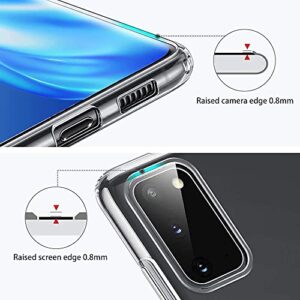 MILEGAO Oppo Reno 3 Case + 2PCS Screen Protector Tempered Glass, Ultra Thin Bumper Shockproof Soft TPU Silicone Cover Case for Oppo Reno 3 5G (6.4”)