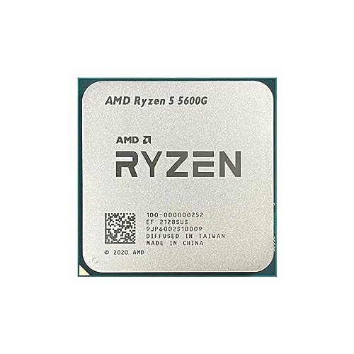 AMD New Ryzen 5 5600G R5 5600G 3.9GHz 6 Core 12 Thread CPU Processor 7NM L3=16M 100-000000252 Socket AMD AM4 Gaming