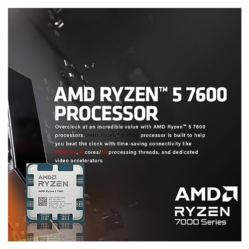 AMD Ryzen 5 7600 Novo CPU R5 7000 Series Brand Socket AM5 AMD Radeon Graphics Processor Integrated Chips GPU