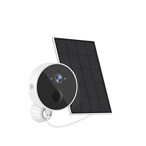 Security Camera Camera 1080P WiFi Solar Camera PIR Human Detection Security Video Surveillance IP CCTV With Solar Panel Recharge Li-Batteries Surveillance Camera with Spotlight ( Color : 1080P NO Card