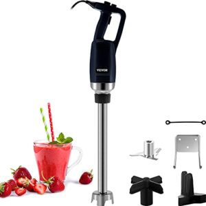 vevor commercial immersion blender variable speed heavy duty immersion blender 750 w commercial hand mixer 304 stainless steel hand blender commercial with 11.8" removable shaft for kitchen mixing