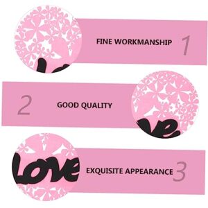 DECHOUS 4pcs Pendant Heart Pendant Romantic Gifts Christmas Decorations Indoor Hanging Felt Heart Ornaments Valentine Party Decoration Heart Banner Streamer Felt Cloth Pink Hanging Decor