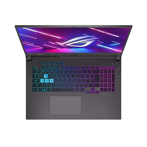 Asus ROG Strix G17 G713 Gaming Laptop 17.3" WQHD IPS 240Hz AMD 12-Core Ryzen 9 7845HX (Beat i9-12900H) 32GB RAM 1TB SSD GeForce RTX 4060 8GB USB-C RGB Backlit Fast Charging Win11 Black + HDMI Cable