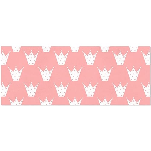 Veundei Gift Wrapping Paper Little Princess Crown Stars Wrapping Paper Roll Packing Paper Gift Wrap for Birthdays, Weddings, Party, Holiday, Baby Shower, 58 x22.8 Inch (9.18.sq.ft)