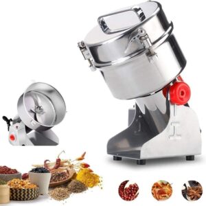 Grain Mills Stainless Steel Electric Grain Grinder High Speed Swing Type Grain Grinder Machine Powder Machine for Grinding Various Grains Spice