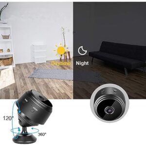 Camtrix Magnetic Mini Security Camera, Mini Camara Ocultas Con Video Y WiFi, Mini 5g Wireless WiFi Camera 1080p HD - Night Vision Included, Full HD WiFi Smart Camera for Home Security