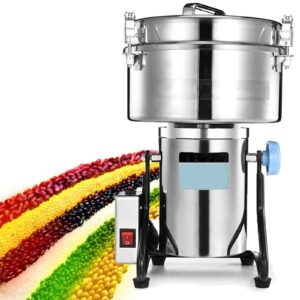 Portable Grain Grinder-270° Swing,4500g Herb Grain Spice Cereal Mill Flour Powder Machine,4500w&32000r/Min Stainless Steel Electric Food Processor for Homes,Office