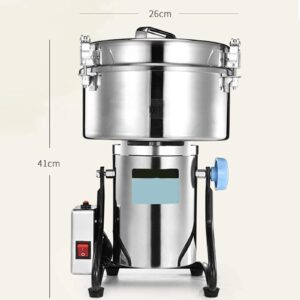 Portable Grain Grinder-270° Swing,4500g Herb Grain Spice Cereal Mill Flour Powder Machine,4500w&32000r/Min Stainless Steel Electric Food Processor for Homes,Office