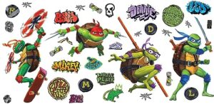 roommates teenage mutant ninja turtles mutant mayhem characters peel and stick wall decals