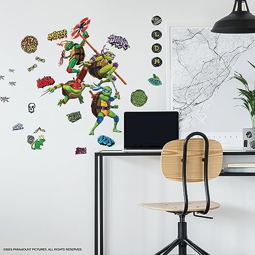 RoomMates Teenage Mutant Ninja Turtles Mutant Mayhem Characters Peel and Stick Wall Decals