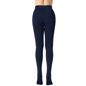 Women's Fleece Lined Yoga Pants Soft and Comfortable Pant High Waisted Jogger Sweatpants(A-Navy,One Size)