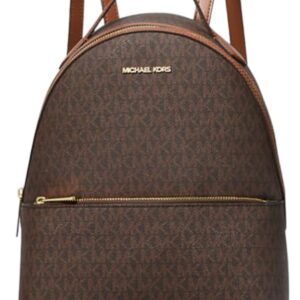 Michael Kors Sheila Medium Logo Backpack (Brown)