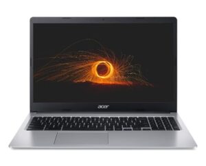 acer 15.6" flagship hd ips chromebook, intel celeron n processor up to 2.79ghz, 4gb sdram, 128gb storage, webcam, super-fast 6th gen wifi, msd slot, chrome os, dove grey(renewed)