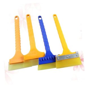 Yardwe 4 Pcs Car Snow Brush with Squeegee Windshield Snow Shovel Snow Brush Scraper Snow Brush Ice Shovel car Vehicle Snow Removal Auto ice Shovel Tendon Snow Shovel Automatic Film