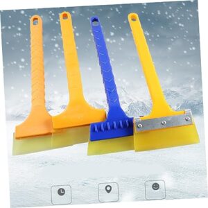 Yardwe 4 Pcs Car Snow Brush with Squeegee Windshield Snow Shovel Snow Brush Scraper Snow Brush Ice Shovel car Vehicle Snow Removal Auto ice Shovel Tendon Snow Shovel Automatic Film