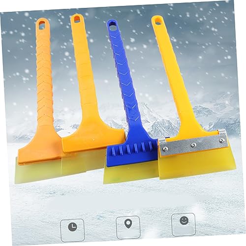 Yardwe 4 Pcs Car Snow Brush with Squeegee Windshield Snow Shovel Snow Brush Scraper Snow Brush Ice Shovel car Vehicle Snow Removal Auto ice Shovel Tendon Snow Shovel Automatic Film