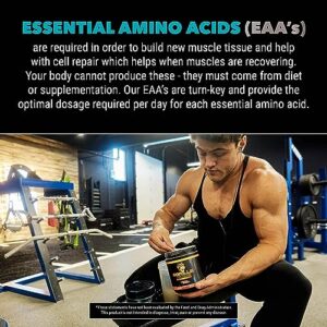 Gorilla Mode EAAs - Essential Amino Acids to Support Muscle Building, Enhanced Recovery, and Protein Synthesis/Use Before, During, or After Your Workout / 489 Grams (Bombsicle)