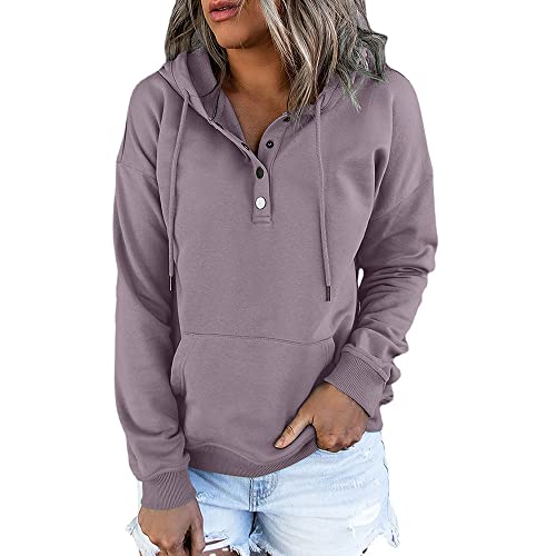 Aricy Womens Oversized Sweatshirts Fall Fashion 2023 Casual Long Sleeve Crewneck Pullover Cute Loose Fit Comfy Fleece Hoodie Tops Lightweight Drawstring Fall Winter Trendy Y2K Clothes with Pocket