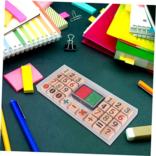 Tofficu Wood Toys 3 Sets Number Stamps Wooden for Card Making Diary Stamp Wood Block Number Stamper for Number Signet Stamper die Seal self Made Bamboo Scrapbook Kids Stamps