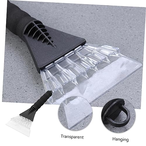 Happyyami 4pcs Snow Shovel Plastic Scraper Blades car Window Squeegee Snow Removal Tool for Window Windshield ice Scraper Plastic Squeegee Frost Scraper car Tools Round Rubber Sleeve Brush