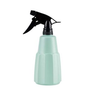 adjustable empty spray bottle plastic water pot handheld pressing garden watering can for indoor outdoor house plants, pet, spray (mint green_500ml, one size)