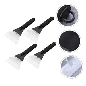 Yardwe 4pcs Snow Shovel car Window Scraper Windshield ice Shovel Frost Removal Shovel auto ice Scraper Frost Scraper Frost Shovel auto Snow Removal defrosting Shaving Cream Rubber Sleeve