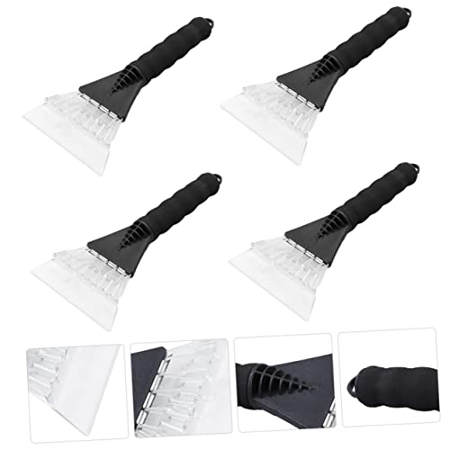 Yardwe 4pcs Snow Shovel car Window Scraper Windshield ice Shovel Frost Removal Shovel auto ice Scraper Frost Scraper Frost Shovel auto Snow Removal defrosting Shaving Cream Rubber Sleeve