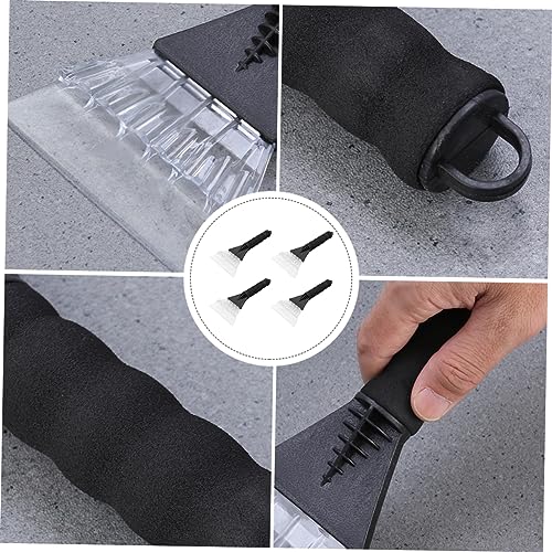 Yardwe 4pcs Snow Shovel car Window Scraper Windshield ice Shovel Frost Removal Shovel auto ice Scraper Frost Scraper Frost Shovel auto Snow Removal defrosting Shaving Cream Rubber Sleeve