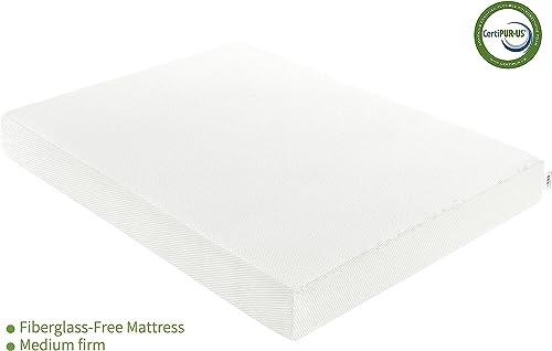 Hbaid Twin Mattress, 5 Inch Green Tea Cooling Gel Memory Foam Mattress in a Box Medium Firm Twin Bed Mattress for Bunk Bed, Trundle Bed, Pressure Relief, CertiPUR-US Certified