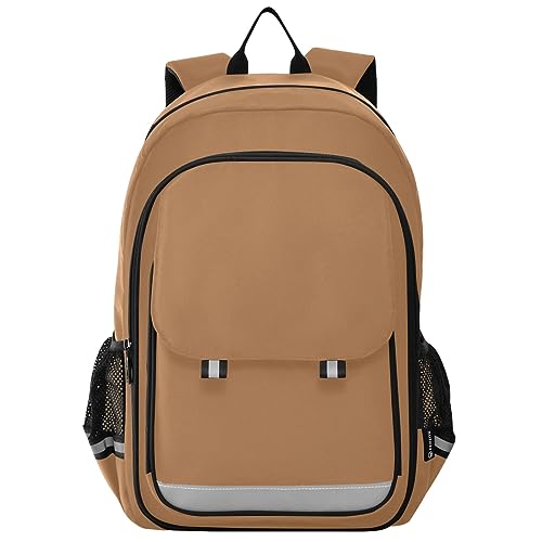 ODAWA Sand Brown Laptop Backpack 16 Inch for Men Middle School Backpack for Boys Book Bags for Boys