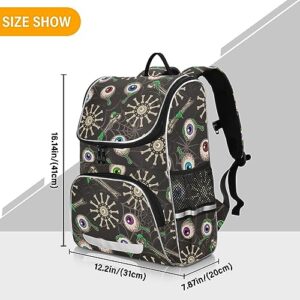 Sletend Large Capacity Printing Student Shoulder Bag for Children Teenagers Eyeball Laptop Bag School Bag for Work School, Men's and Women's Travel Backpack