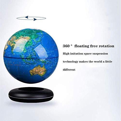 Floating Globe, 8" Magnetic Levitation Floating Globe Anti Gravity Rotating World Map LED Globe for Children Educational Gift