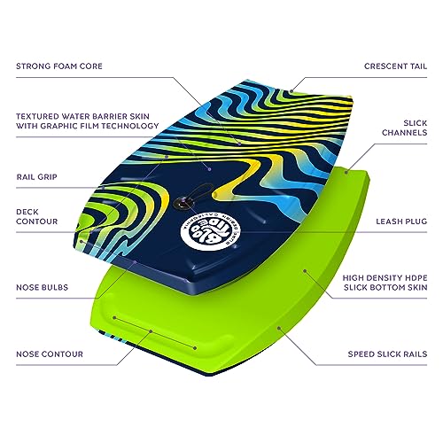 Bloo Tide 40IN Bodyboard - Green