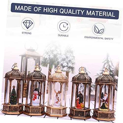 Abaodam Christmas Decor Christmas Lights Christmas Snow Globes Adornos para Mesa De Christmas Decorations Christmas Tabletop Lights Decorative Christmas Lantern Xmas Light